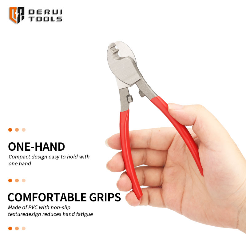 160mm mini wire cutter for max. 25mm2 - Deruitools Cable Cutter ...