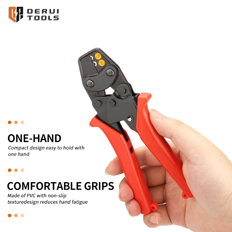 HS-1MA crimping tool for Non-Insulated Terminals - Deruitools Cable ...