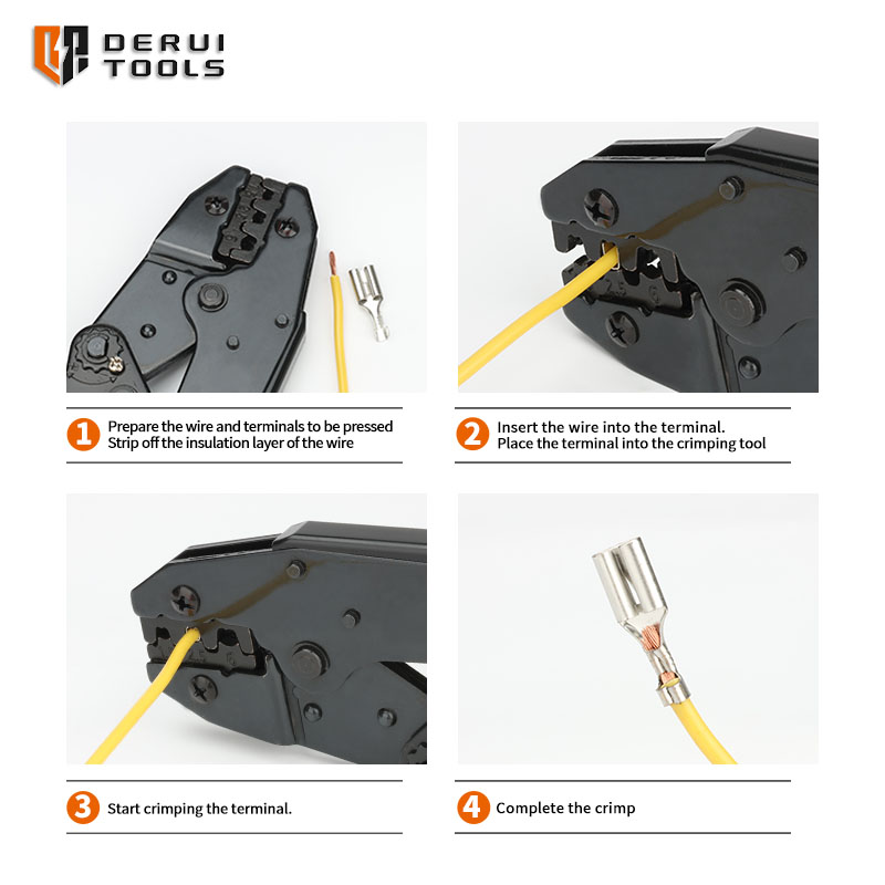 HS-03B crimping tool for Non-Insulated tabs and receptacles ...