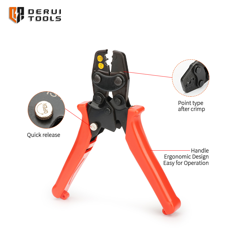 HS-1MA crimping tool for Non-Insulated Terminals - Deruitools Cable ...