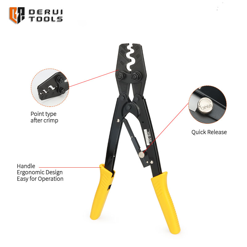 HS-38 crimping tool for non-Insulated terminals（point type ...