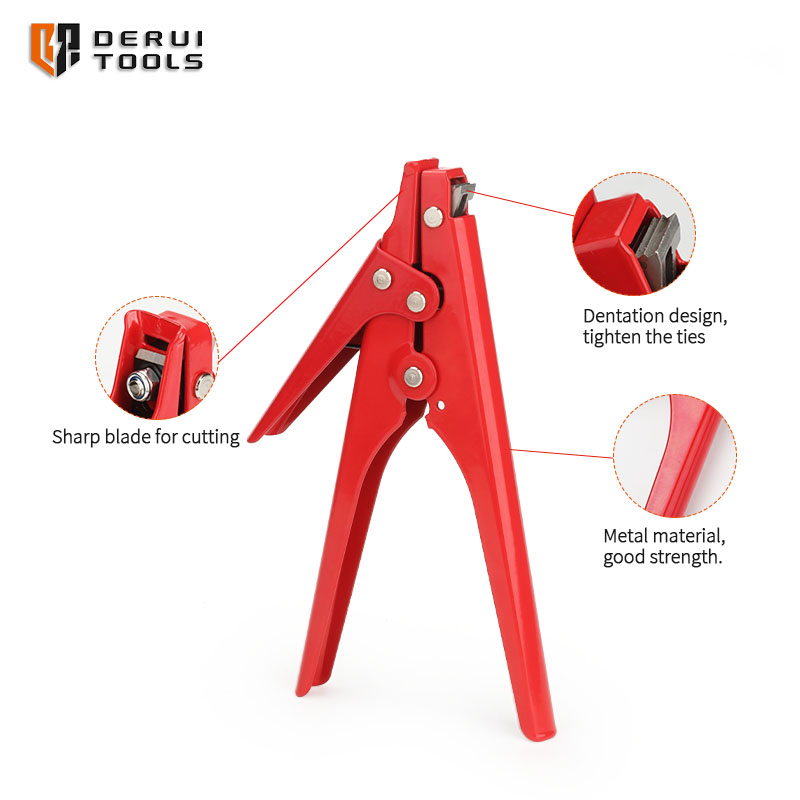 HS-519 Fastening & Cutting tool for plastic cable tie - Deruitools ...